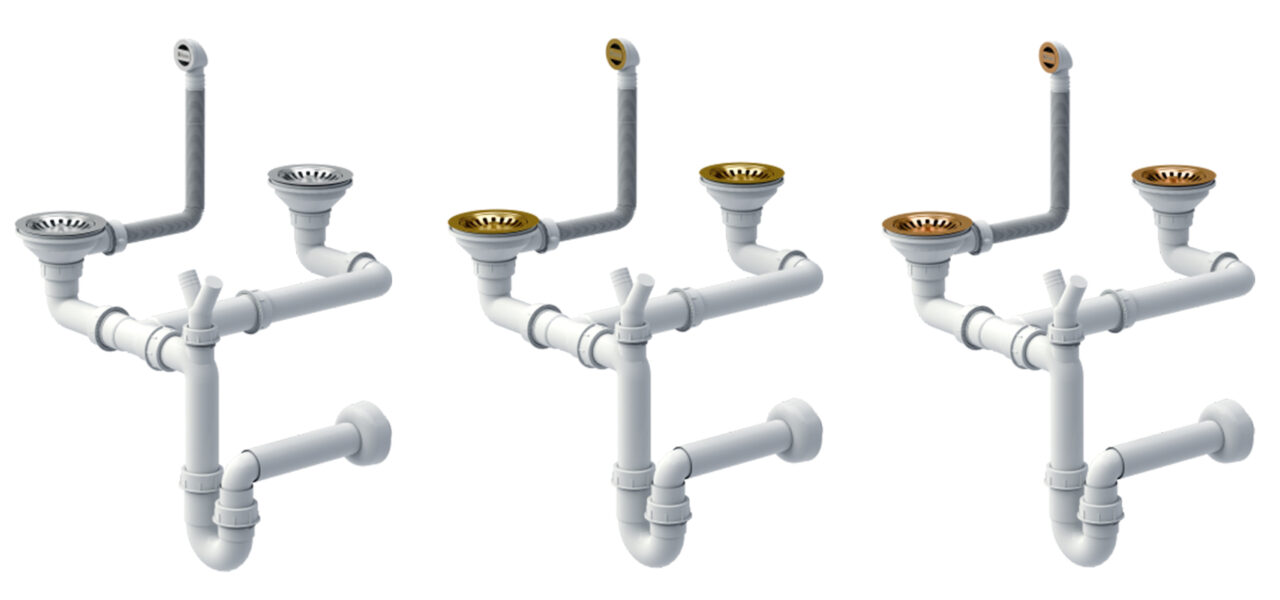 Farmerski Quadron BILL 120 granitowy zlewozmywak kuchenny BIAŁY syfon ...